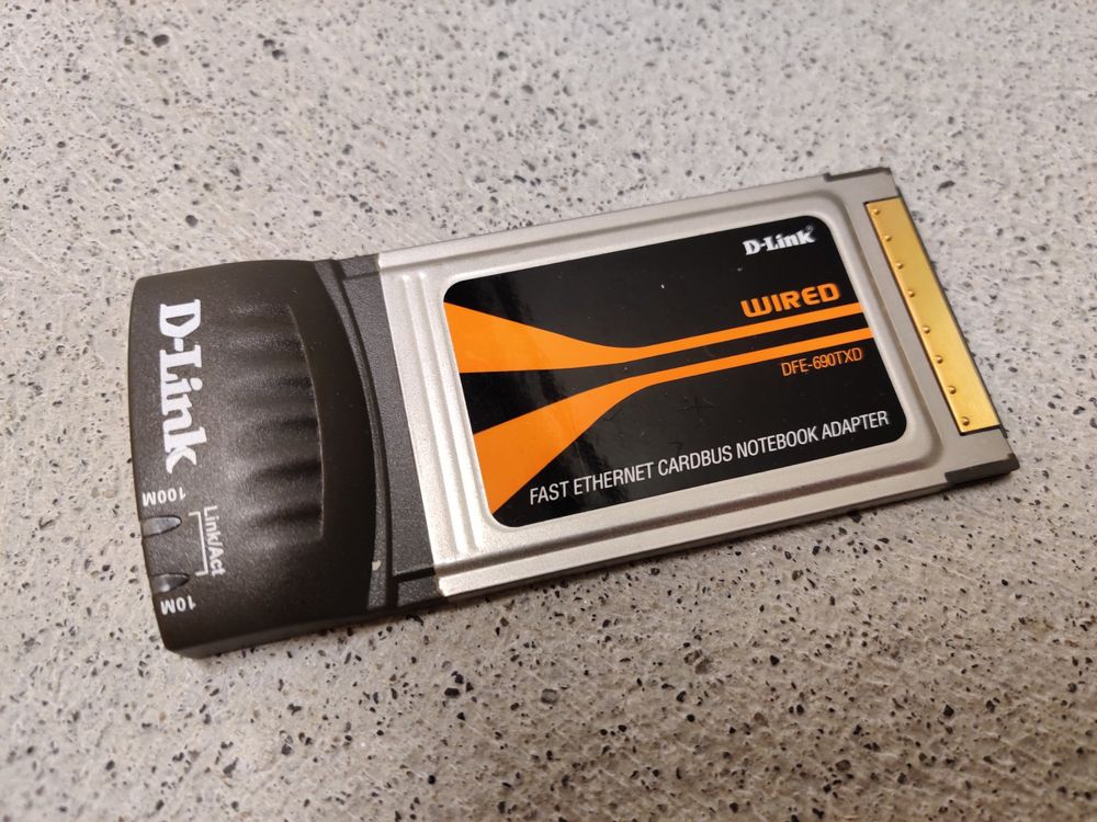 D-Link PCMCIA Ethernet adapter (Gebraucht) in Fahrweid für CHF 9 – mit ...