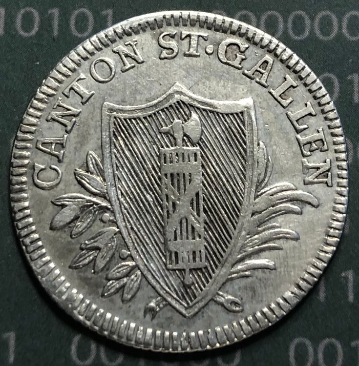 St. Gallen – 5 Batzen 1817 – Silber – selten (Gebraucht) in Fribourg ...