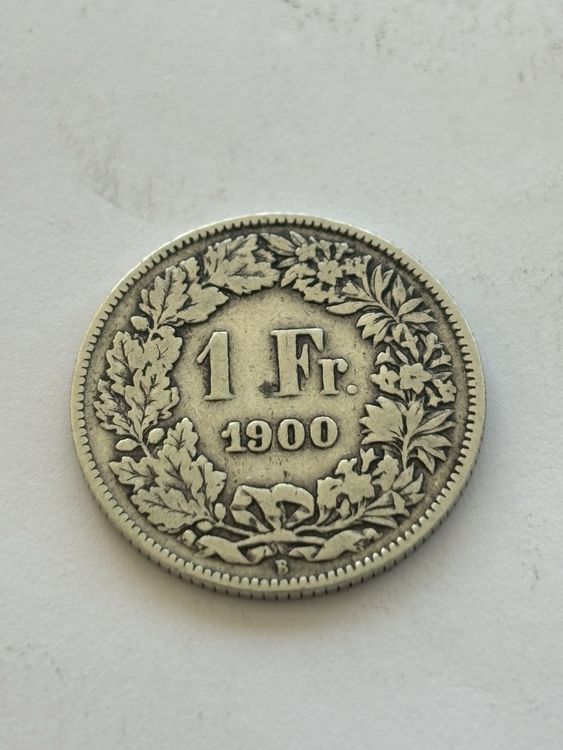 Silbermünze 1 Franken Helvetia 1900 B | Kaufen auf Ricardo