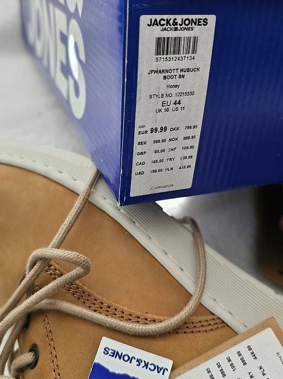 Jack & Jones Arnott Nubuck Boots Honey – Gr. 44 | Neu & Orig (Neu und ...