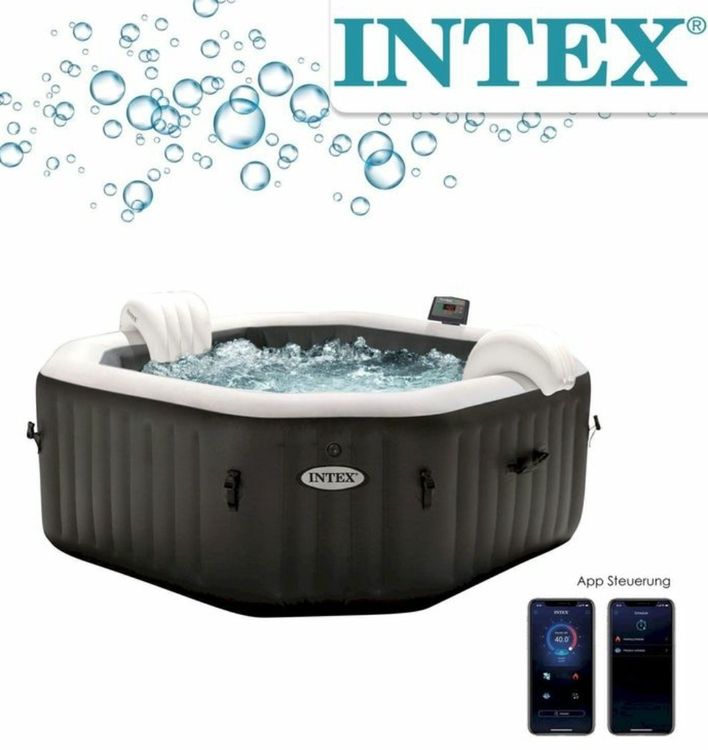 SPA INTEX gonflable octogonal Pure SPA 4 places (ref 28458) (D'occasion) à pour CHF 450 – avec ...
