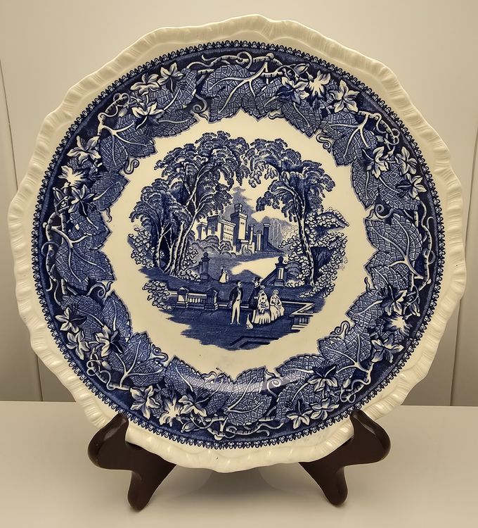 Mason’s Vista Blau: Antiker 25,5 cm Zierteller (Gebraucht) in ...
