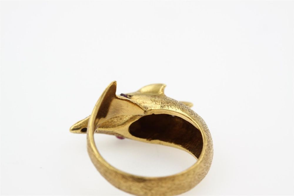 Vintage Delfin Ring in 18K Gelbgold *S1537 | Kaufen auf Ricardo