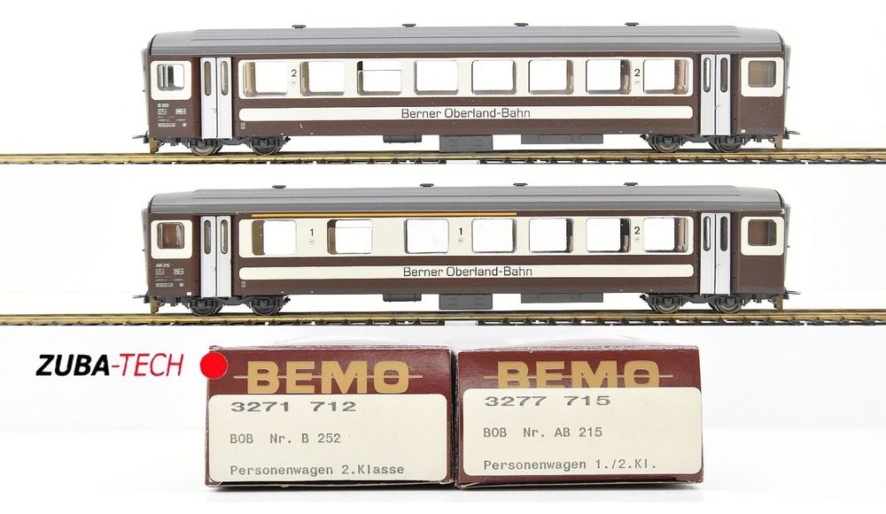 Bemo 2x Personenwagen SIG EW I der BOB H0m GS mit OVP (Gebraucht) in St. Gallen für CHF 124 ...