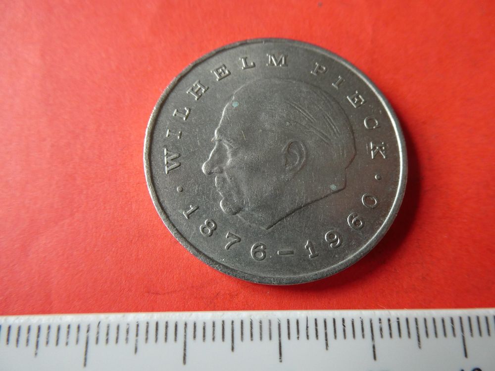 DDR 1972, 20 Mark - Gedenkmünze Wilhelm Pieck (Gebraucht) in Hinterforst für CHF 2 – mit ...