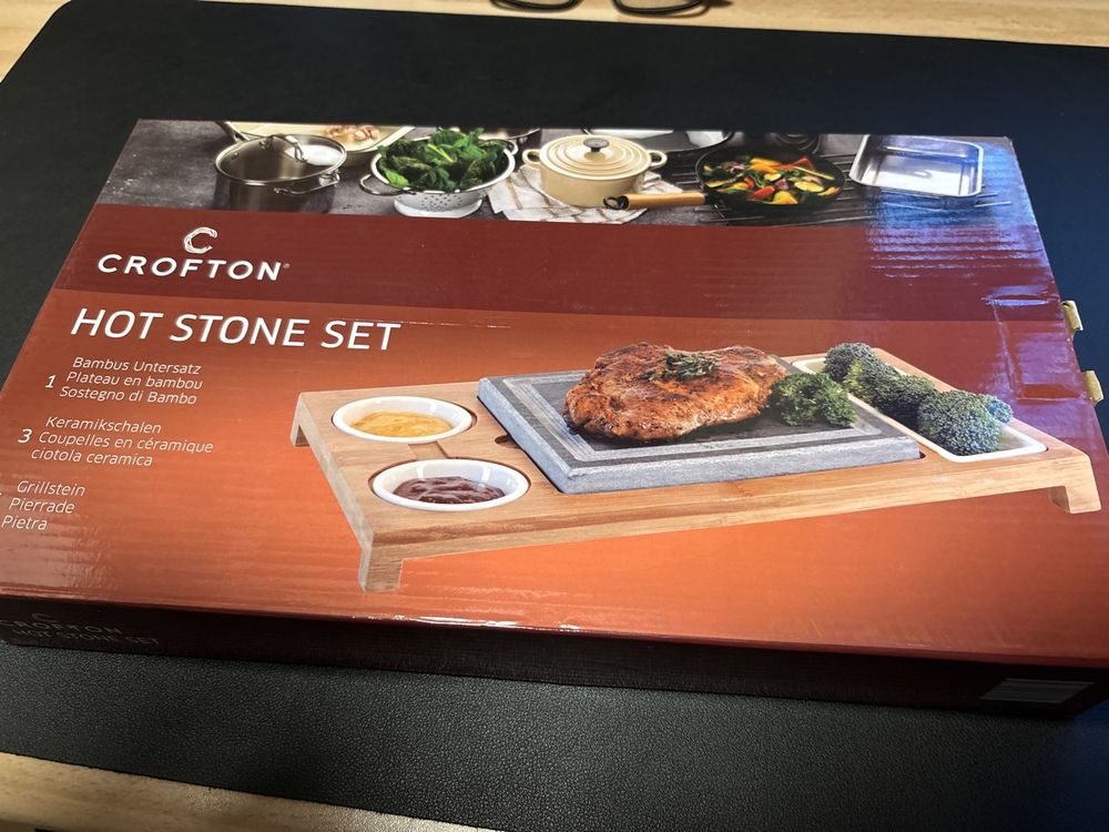 Crofton Hot Stone Set, Grillstein, neuwertig & komplett! (Gebraucht) in ...