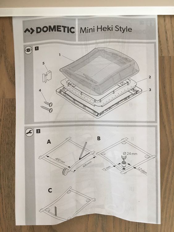 DOMETIC Dachfenster Mini Heki Style 40x40 | Kaufen auf Ricardo