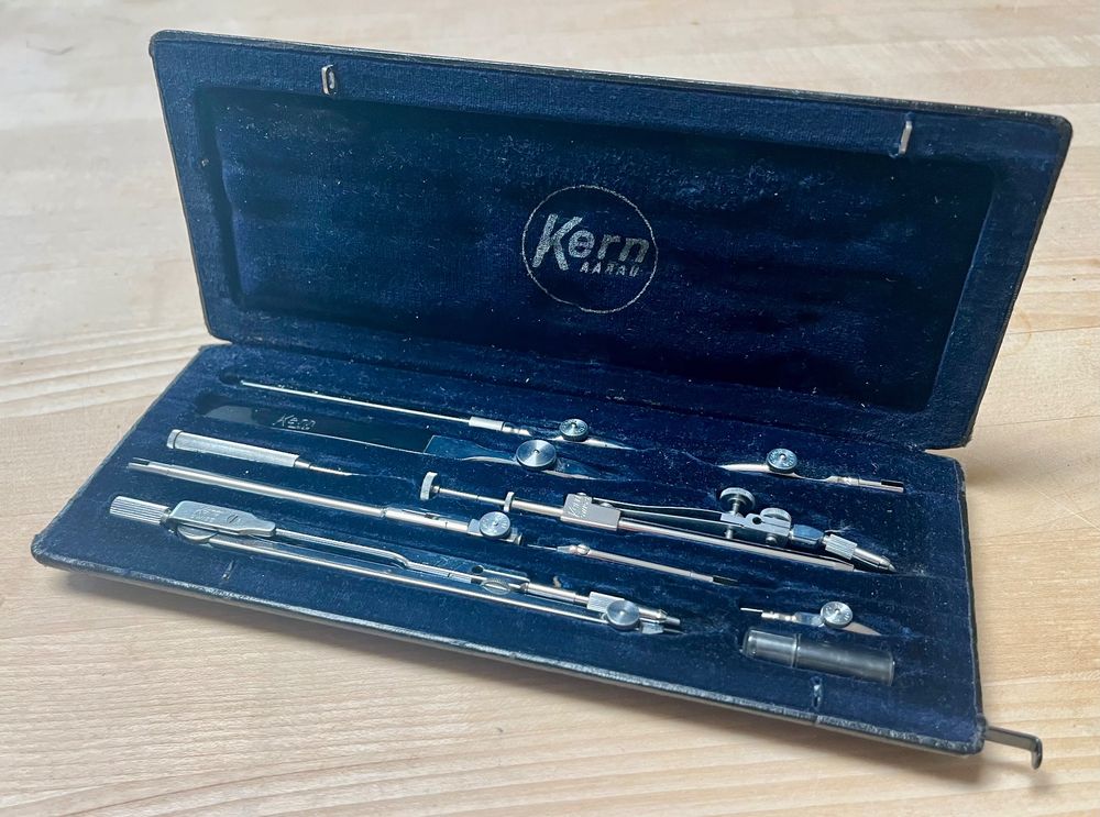 Kern AARAU Zeichenzirkel Set, Vintage, Komplett, 10-teilig (Gebraucht) in Weiach für CHF 23 ...