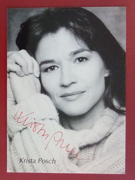 Krista Posch Autogramm signiert Fotopostkarte 10x15cm (Gebraucht) in ...