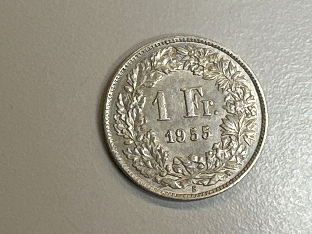1 Fr. Silber Schweiz 1955 ss | Kaufen auf Ricardo