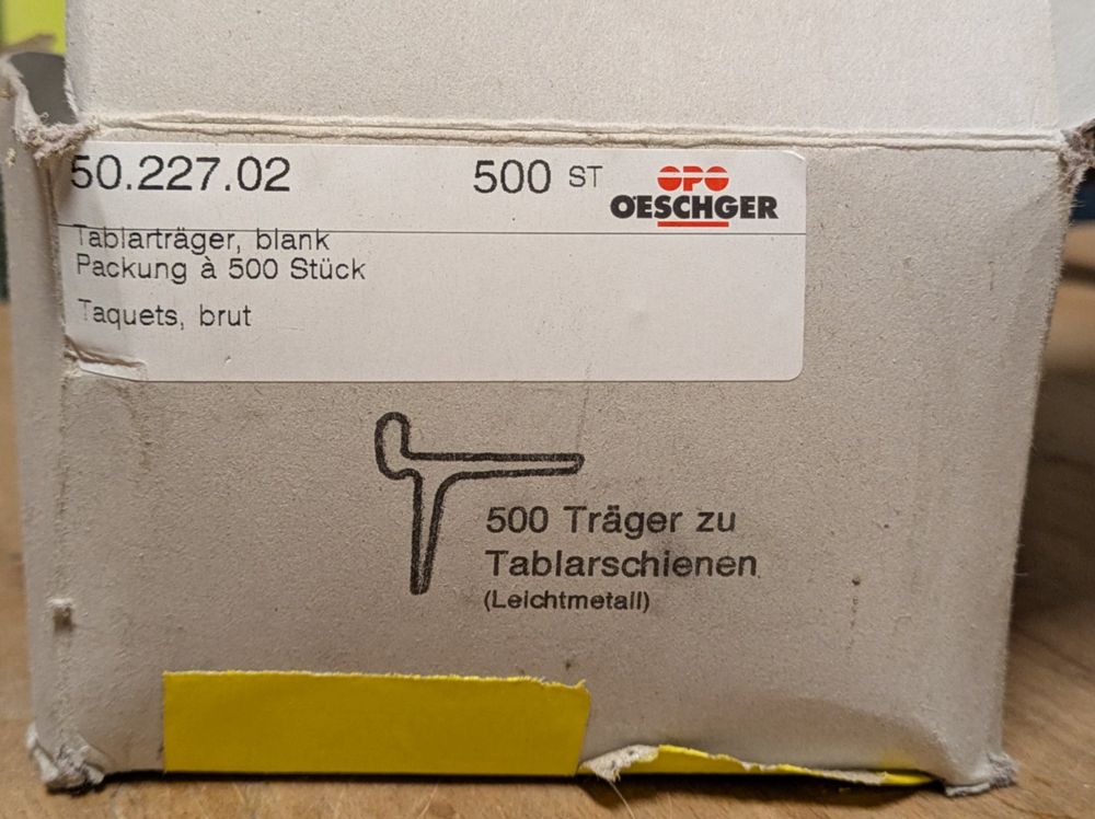 Tablarträger Oeschger | Kaufen auf Ricardo