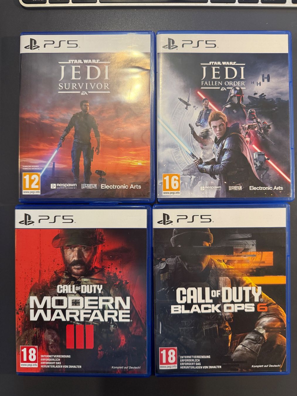 4 jeux PS5 Call of Duty x2 Jedi Survivor & Fallen Order (Gebraucht) in ...