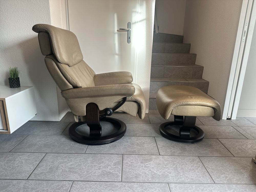 Stressless Sessel mit Hocker Ledersessel (Gebraucht) in Freienstein für ...