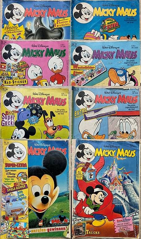 39 Micky Maus Comics Hefte aus den Jahren 1990/91/92 (Gebraucht) in ...