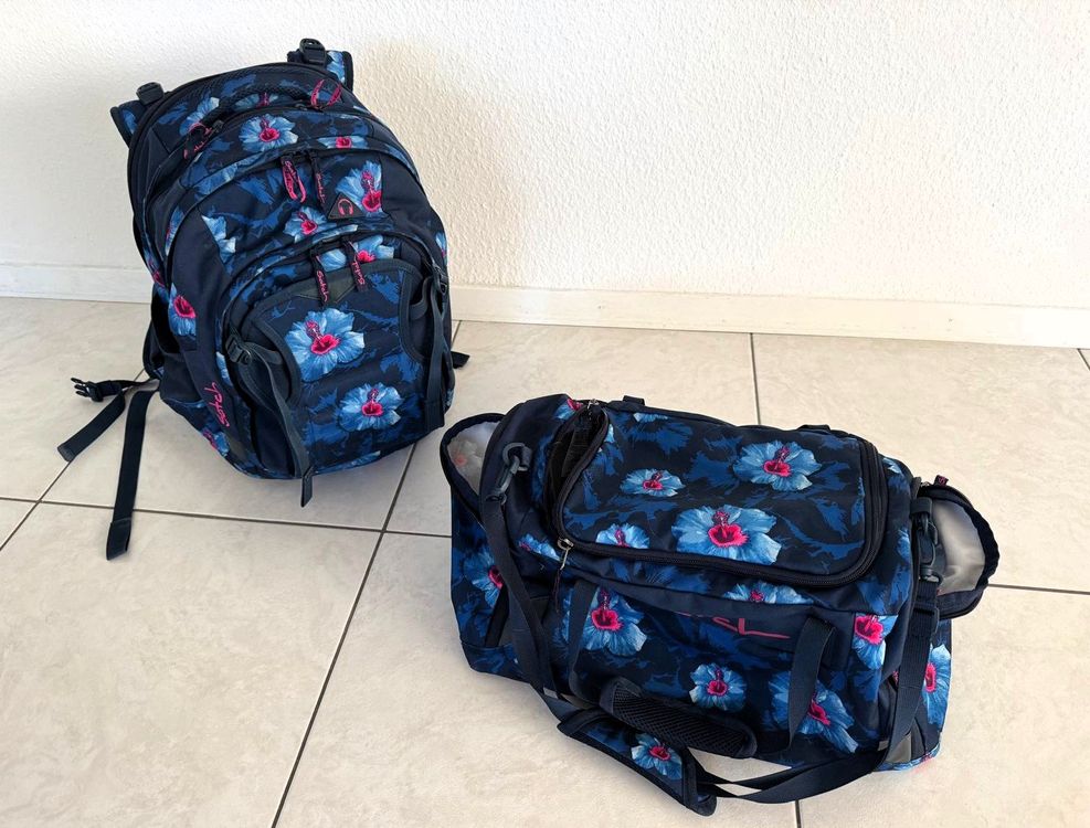 Satch Match Schulrucksack + Sporttasche Waikiki Blau (Gebraucht) in ...
