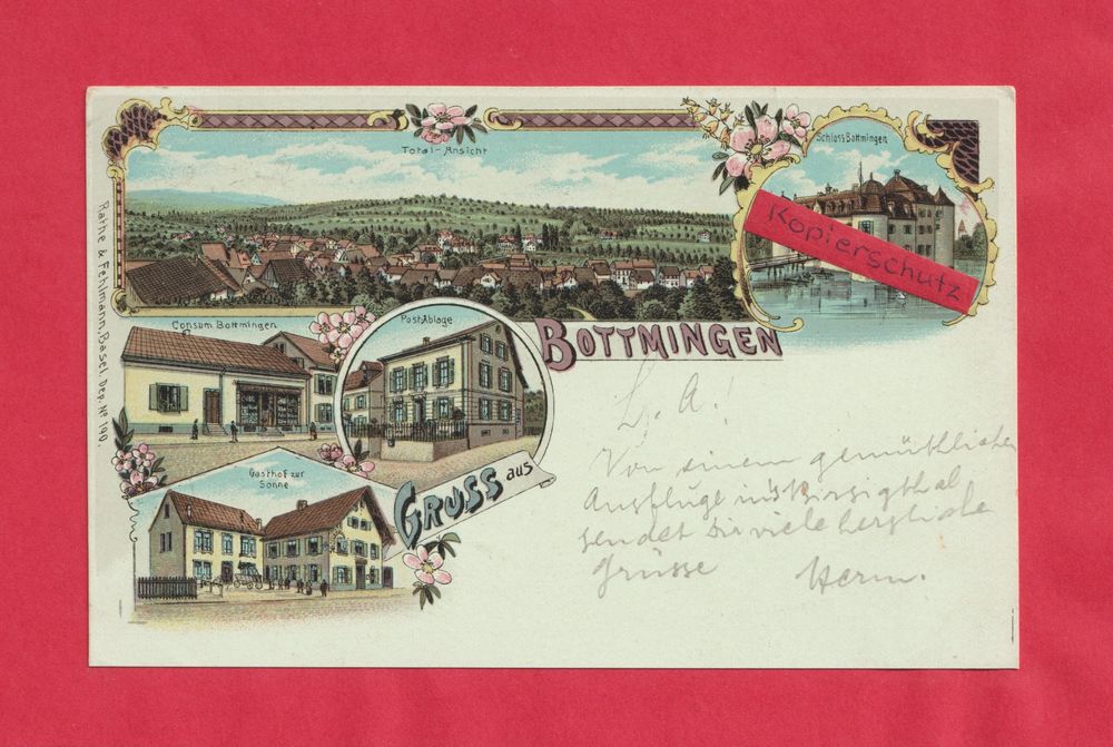 Gruss aus Bottmingen (BL) 5-Bild Farb-Litho (Gebraucht) in Zürich für ...