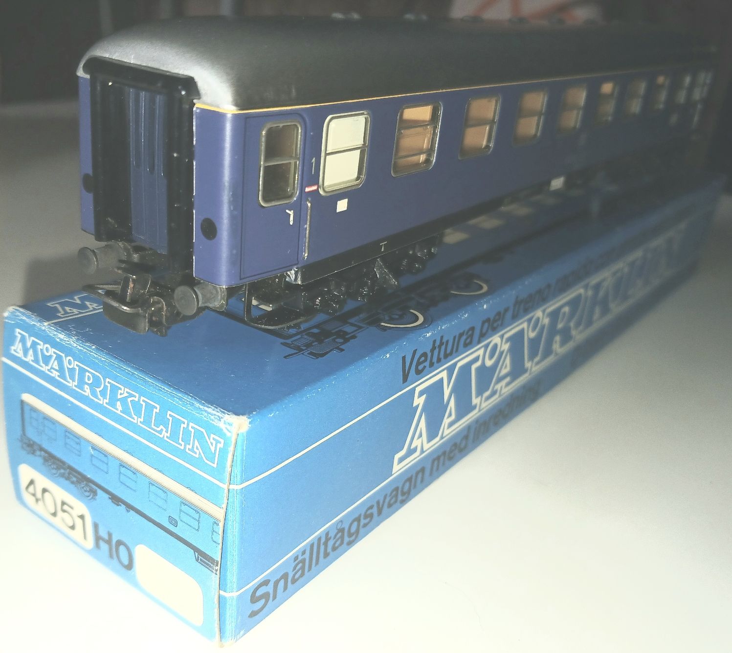 Märklin HO 4051: Voiture Voyageurs DB, Kl.1 "Comme neuf" (Neuf (Voir ...