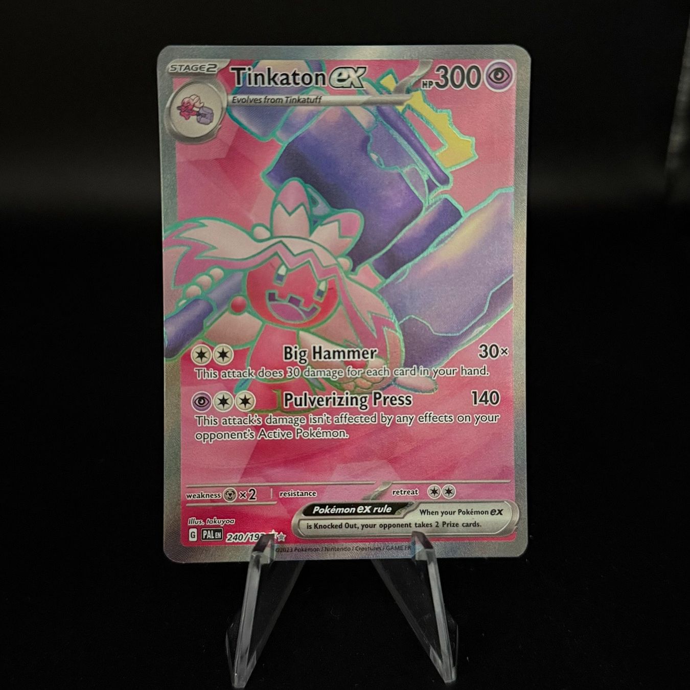 Tinkaton ex #240 Pokemon Paldea Evolved (Gebraucht) in Feuerthalen für ...