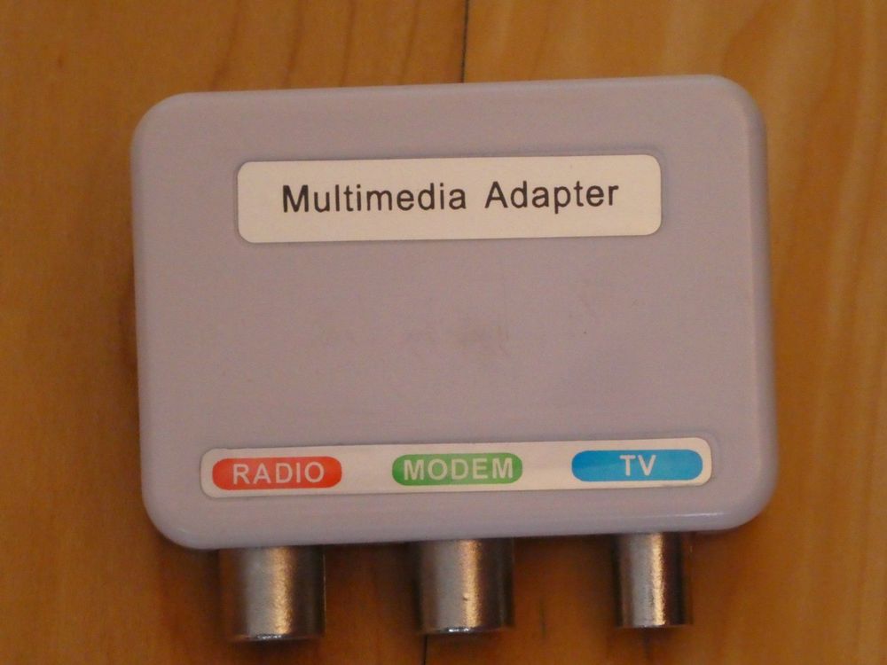 Multimedia Adapter der Kombi-Anschluss für Radio, Modem, TV (Neu ...