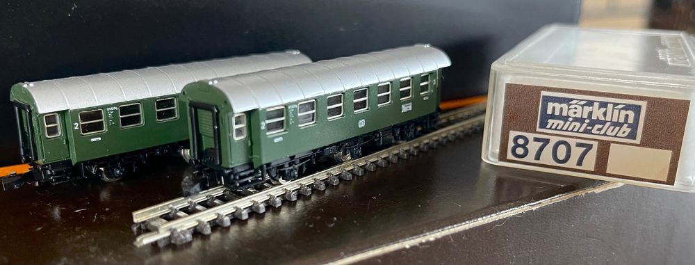 2x Märklin 8707 Personenwagen Reisezugwagen Spur Z | Kaufen auf Ricardo