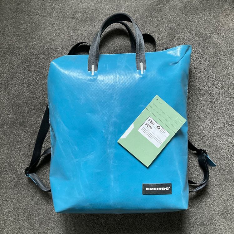 🔵 FREITAG F201 PETE Rucksack BACKPACK SMALL Top Zustand 🔵 (Gebraucht ...