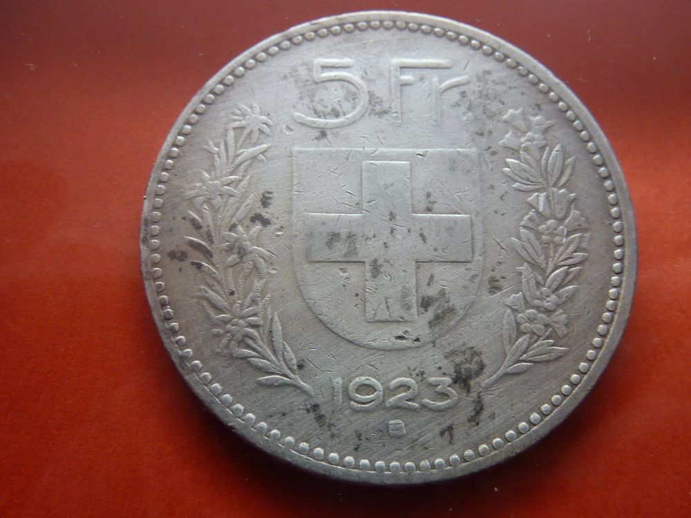 Silber 5 Franken 1923 . (Gebraucht) in Seon für CHF 26 – mit Lieferung auf Ricardo kaufen