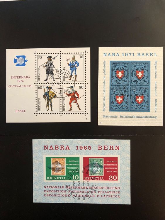 Blocs NABA (1971) - NABRA(1965) - INTERNABA (1974) (Gebraucht) in für ...