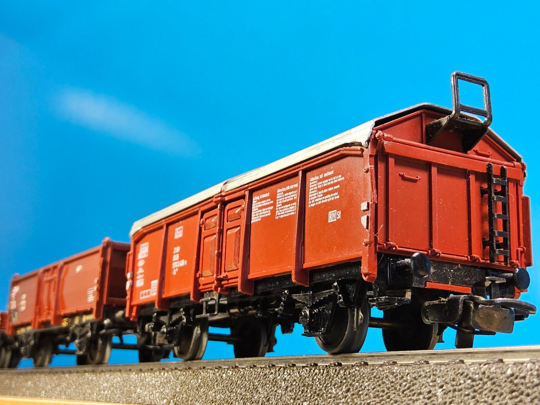 4 x Märklin _ Güterwagen Zug _ Vintage blech Modelle Spur H0 (Gebraucht ...