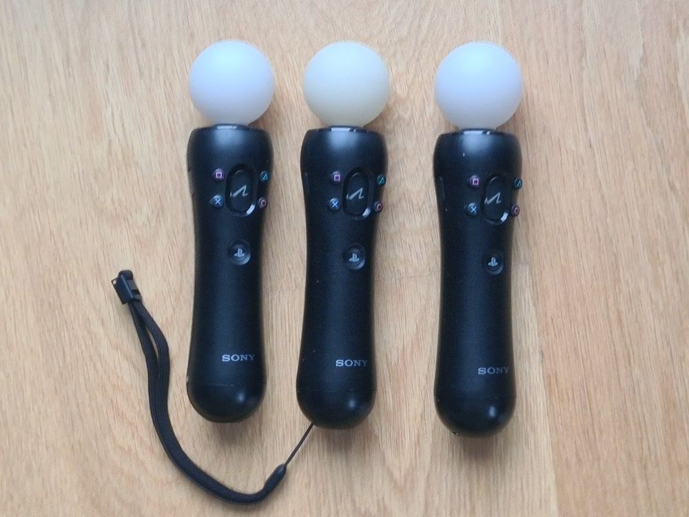 Vintage 3x Sony Playstation Move Motion Controller Set (Gebraucht) in ...