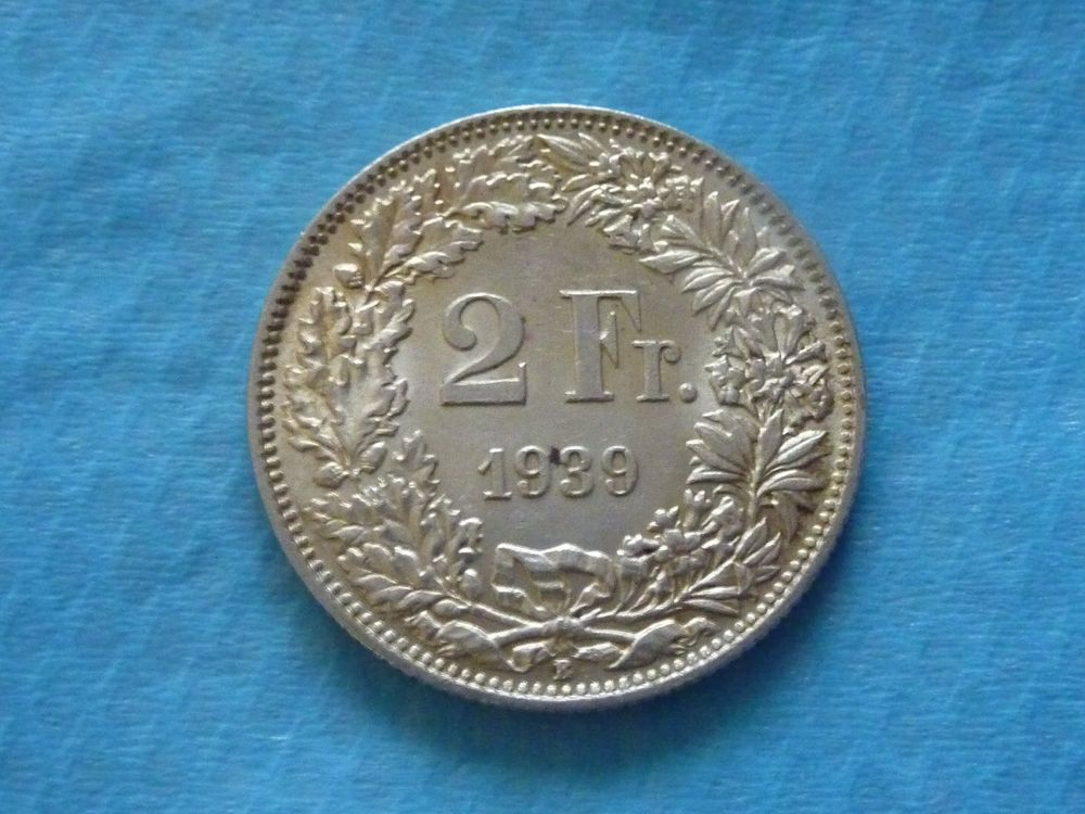 Silber 2 Franken 1939 vorzüglich. (Gebraucht) in Seon für CHF 7.1 – nur Abholung auf Ricardo kaufen
