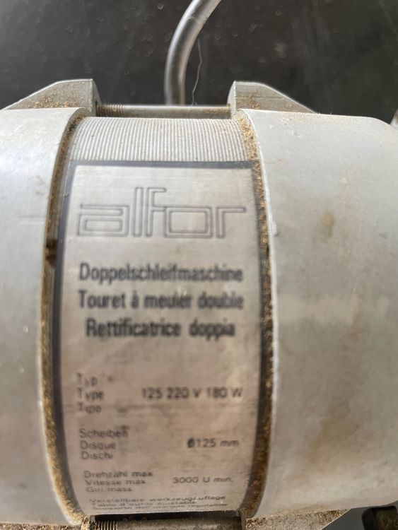ALFOR Doppelschleifmaschine Schleifmaschine Schleifstein 125 (Gebraucht ...