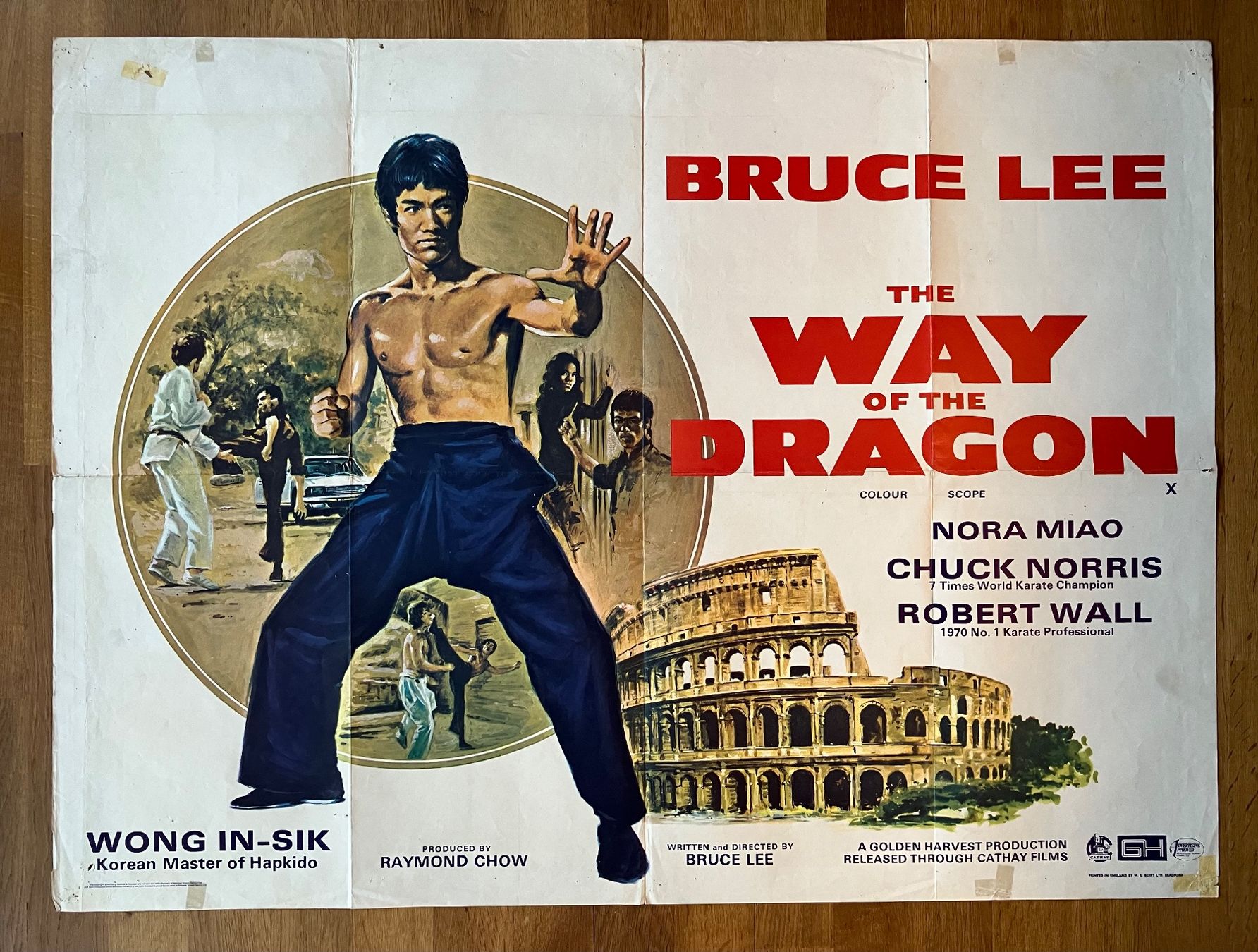 Filmplakat Bruce Lee „The Way of the Dragon“ 1972 (Gebraucht) in Zürich für CHF 15 – mit ...