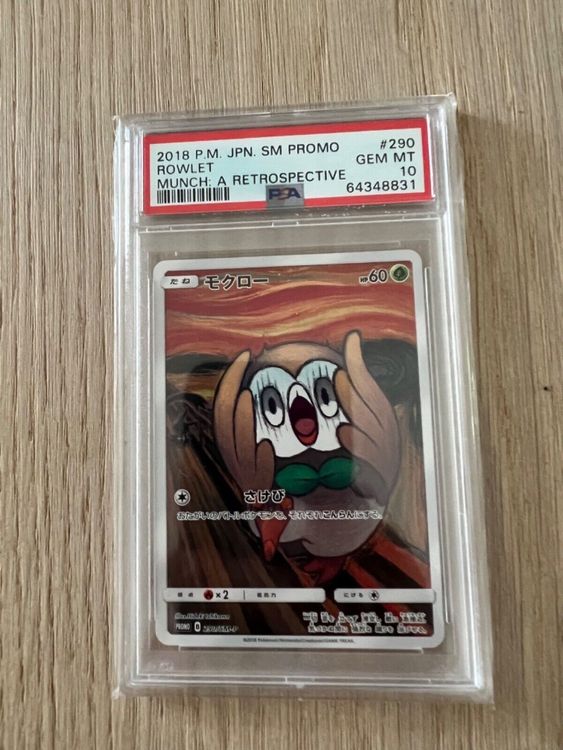 PSA 10 2018 Rowlet Pokemon Japanese promo Munch card | Kaufen auf Ricardo
