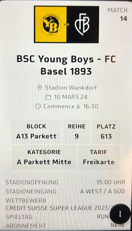Young Boys (YB) - Basel Sektor A (Neu und originalverpackt) in Bern für ...