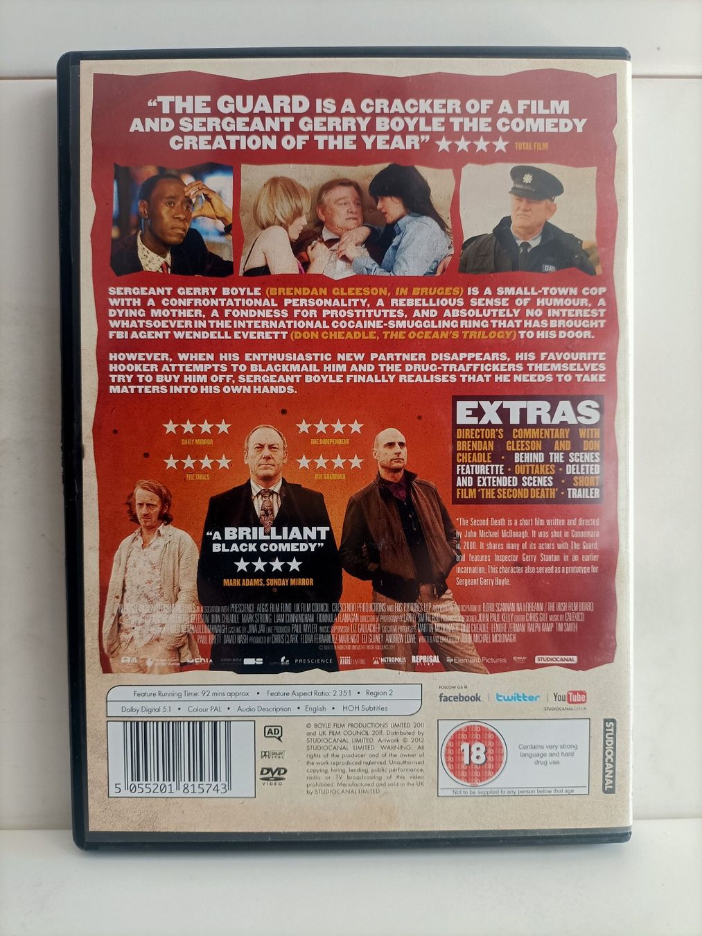 DVD The guard (uk) Brendan Gleeson Don Cheadle Mark Strong (Gebraucht ...