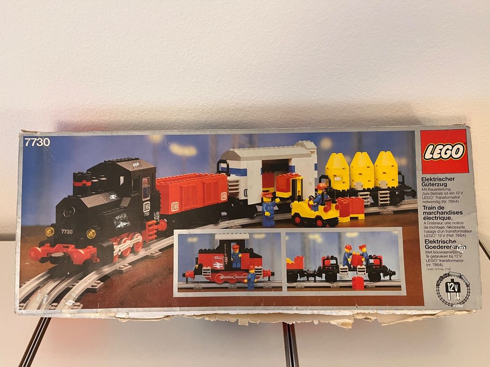 Vintage LEGO Eisenbahn 7730 mit Schienen, Originalpackung | Kaufen auf ...