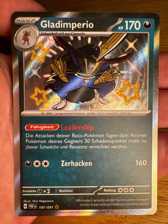 Pokemon Gladimperio 187 Shiny/Schillernd Paldeas Schicksale (Neu ...