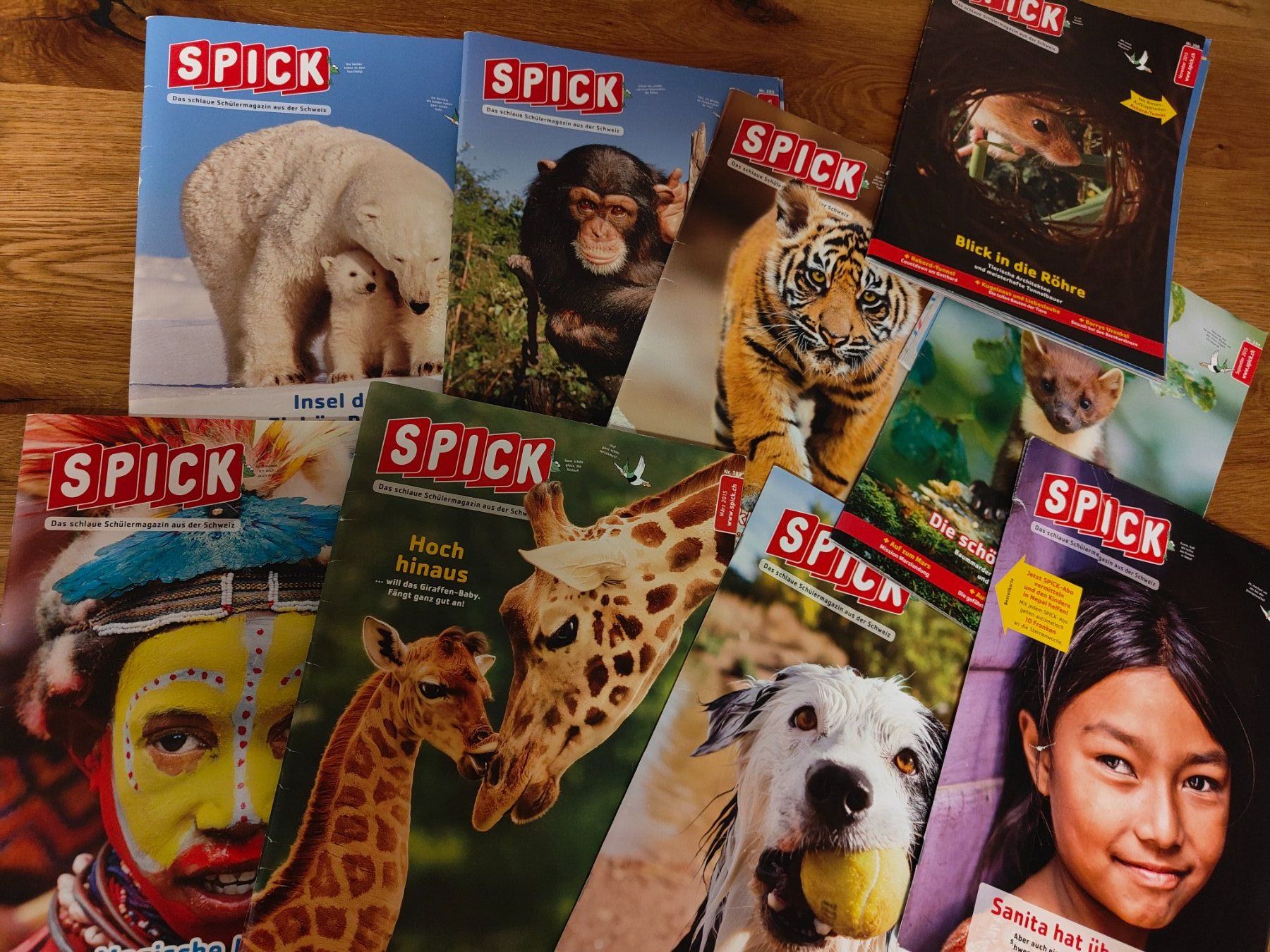 SPICK Magazine - Spannendes Wissen für Kinder, 8 Stück, 2014 (Neu ...