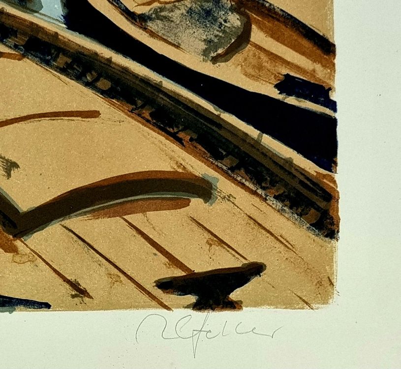 Rolf Gfeller. Original-Lithografie. Handsigniert&nummeriert (Gebraucht) in Reinach BL für CHF 5 ...