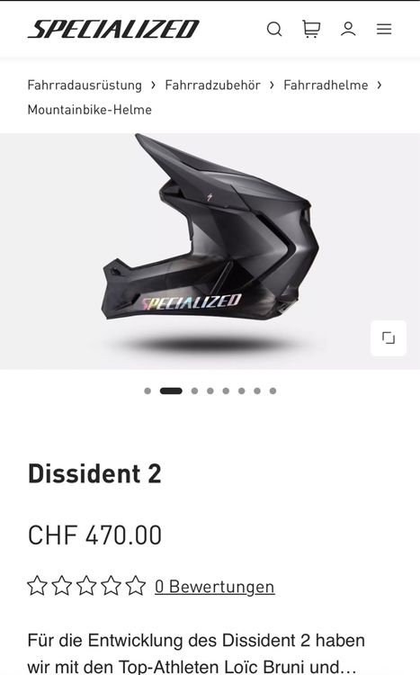 Carbon DH Helm (Gebraucht) in Einsiedeln für CHF 160 – mit Lieferung ...