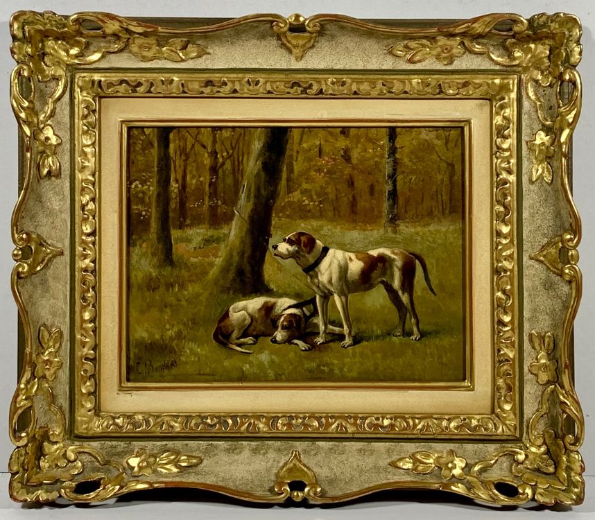 Charles Louis Bombled (1862-1927) Jagdhunde Gemälde (Gebraucht) in Root ...
