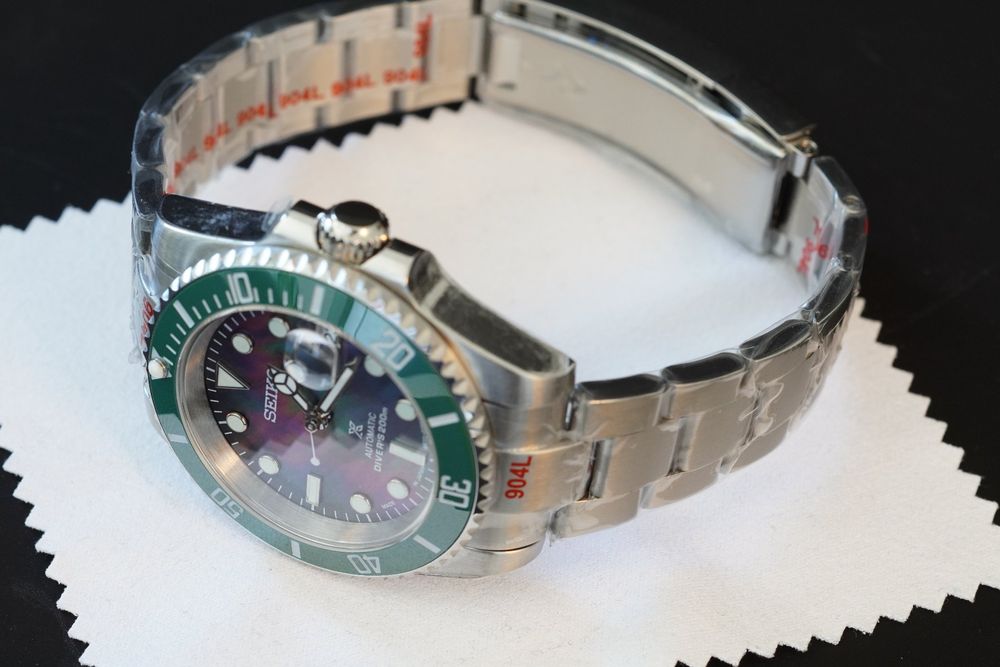 SEIKO Mod "Submariner Starbucks MOP Dial" (Neu und originalverpackt) in ...