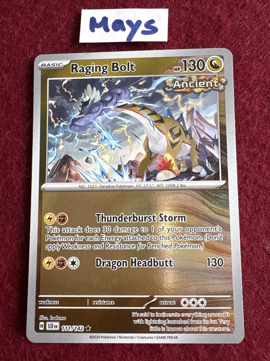 Raging Bolt SCR 11/142 * Stellar Crown Pokemon 2024 ab 9.50 (Gebraucht ...