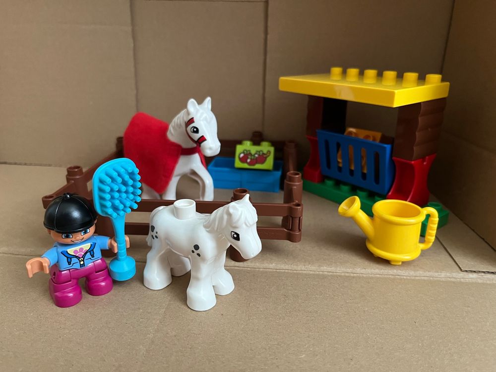 Lego Duplo Pferdekoppel 10806 mit Pferd und Pony (Gebraucht) in ...