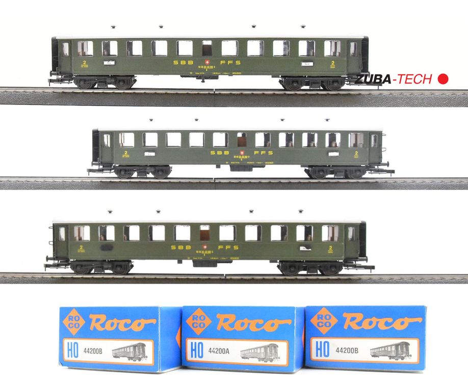 3x Roco Stahlwagen der SBB H0 GS mit OVP | Kaufen auf Ricardo