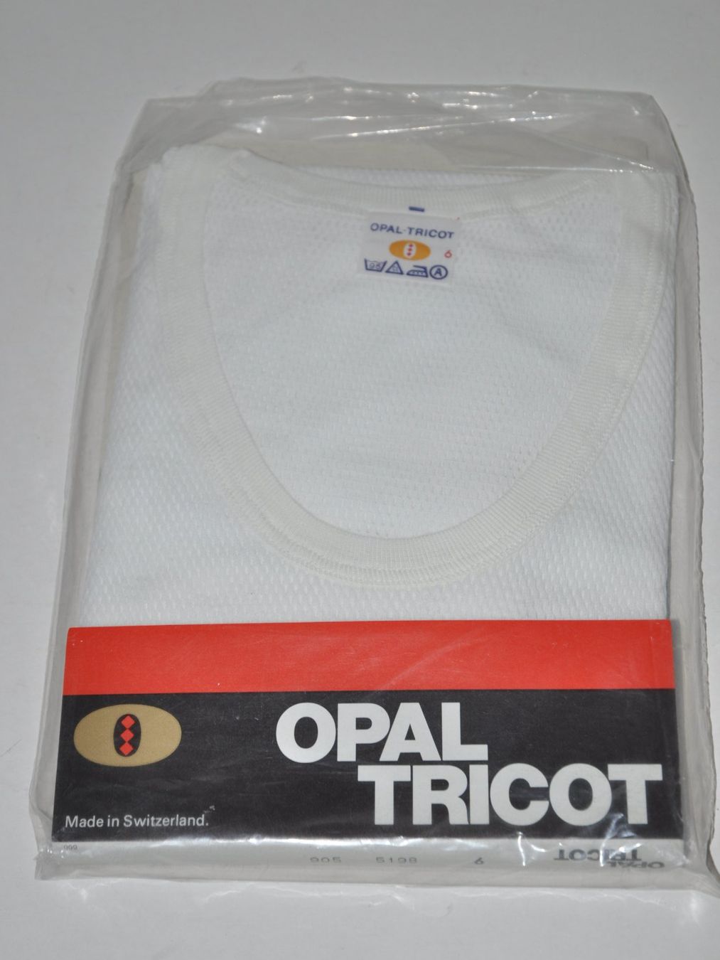 Opal Tricot Herren Unterhemd kurz Arm, Gr. 6 (52/54, L), neu (Neu und ...