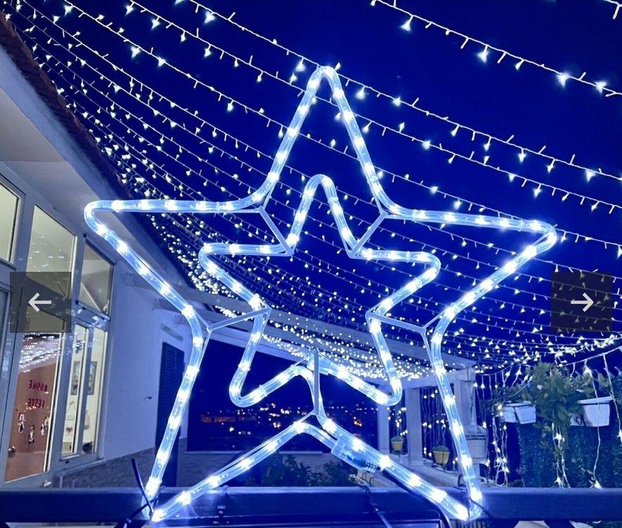 stella di natale led blu 50x50 | Kaufen auf Ricardo