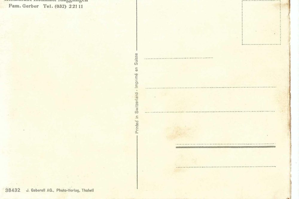 Magglingen, Restaurant Hohmatt, Fam. Gerber (Gebraucht) in Thun für CHF ...