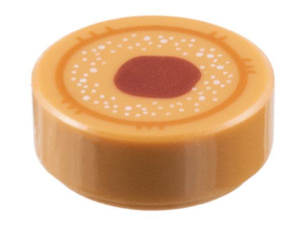 LEGO 98138pb057 Tile 1x1 Dark Orange Circle, White Spots | Kaufen auf ...