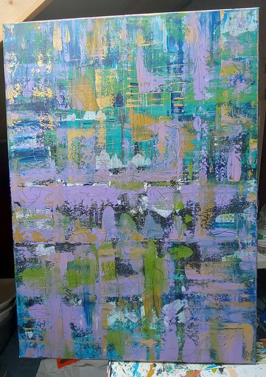Gemälde Abstrakt von mir selbstgemalt 50×70 | Kaufen auf Ricardo